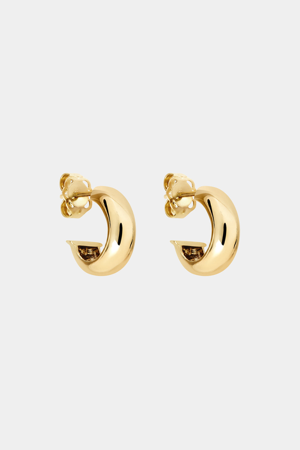 NATASHA SCHWEITZER | Earrings | Sabine Diamond Hoops | 14K Yellow Gold ...